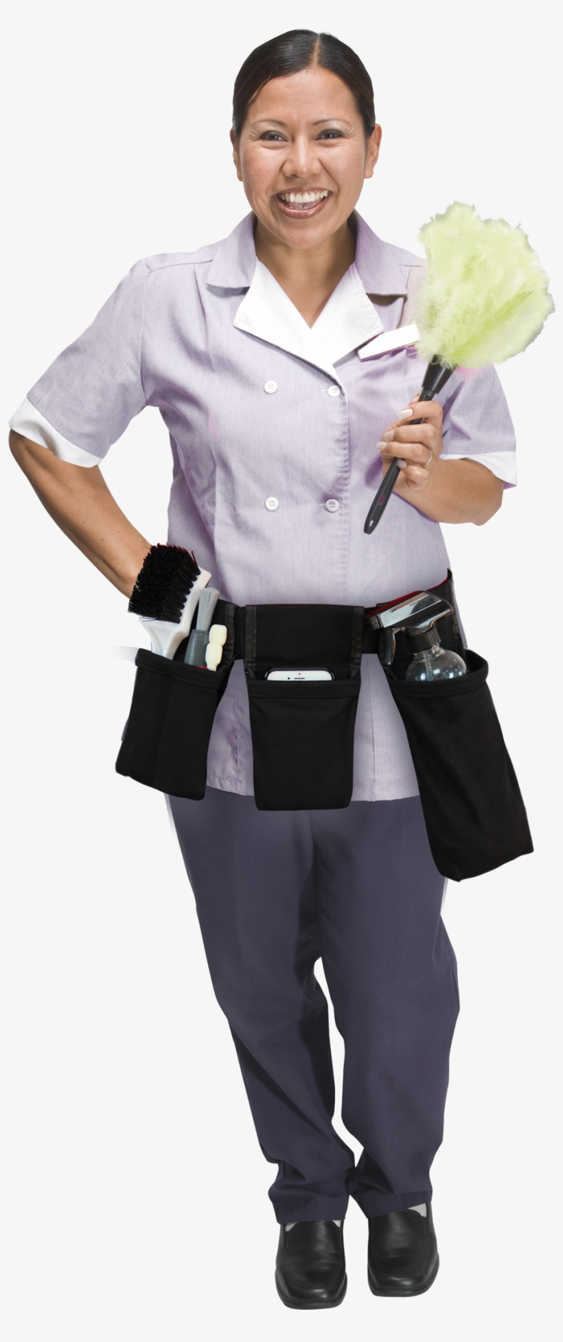 Cleaner's Helper Professional Tool Belt - Hotel Maid - Free Transparent ...