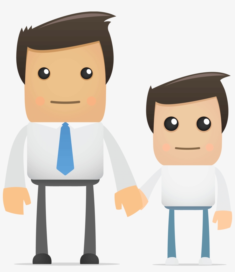 Cartoon Dad And Son - Free Transparent PNG Download - PNGkey
