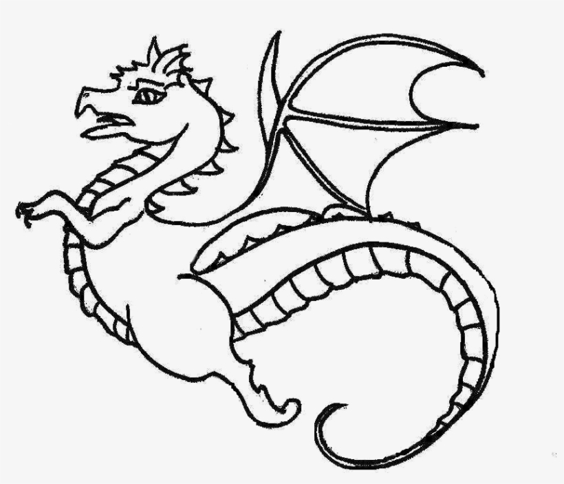 Dragon - Coloring Book - Free Transparent PNG Download - PNGkey