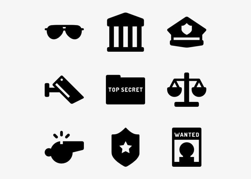 Police Department Elements - Police Icons - Free Transparent PNG ...