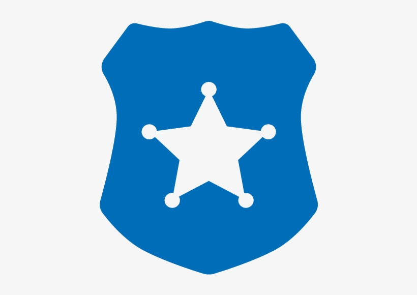 Icon Of A Police Badge - Western Bandana Border - Free Transparent PNG ...
