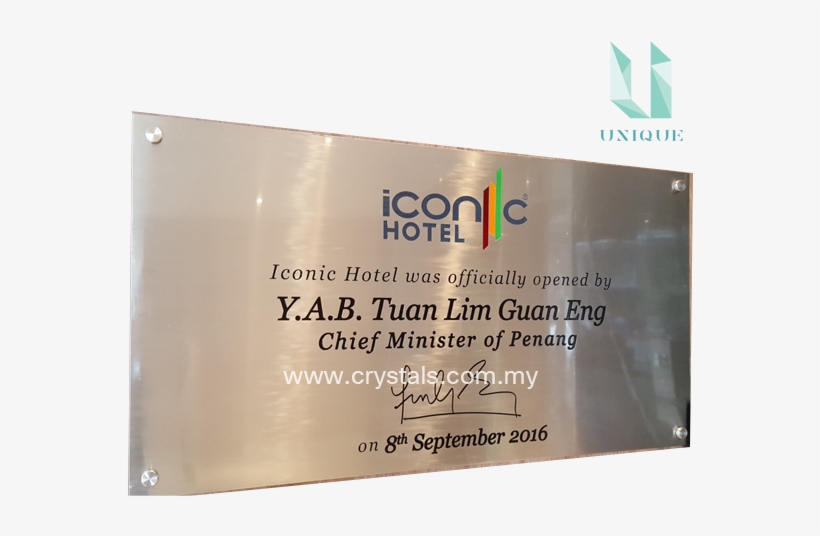 Sample Official Opening Plaque - Signage - Free Transparent PNG ...