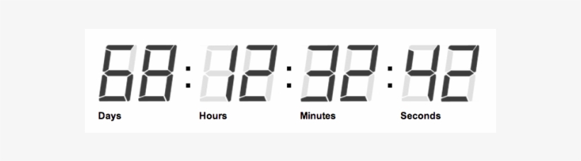 Flexible Configuration - Digital Countdown Clock Png - Free Transparent ...