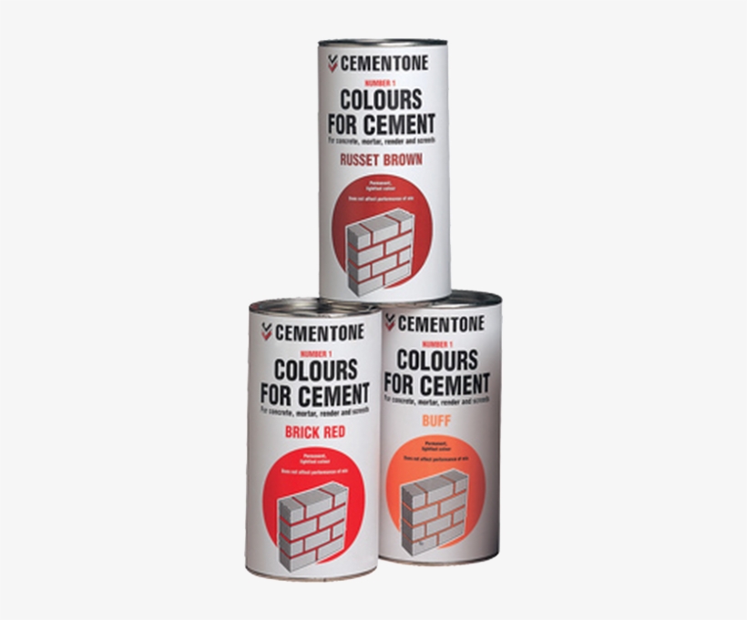 Cementone No1 Red Colour For Cement Brick 1kg - Free Transparent PNG ...