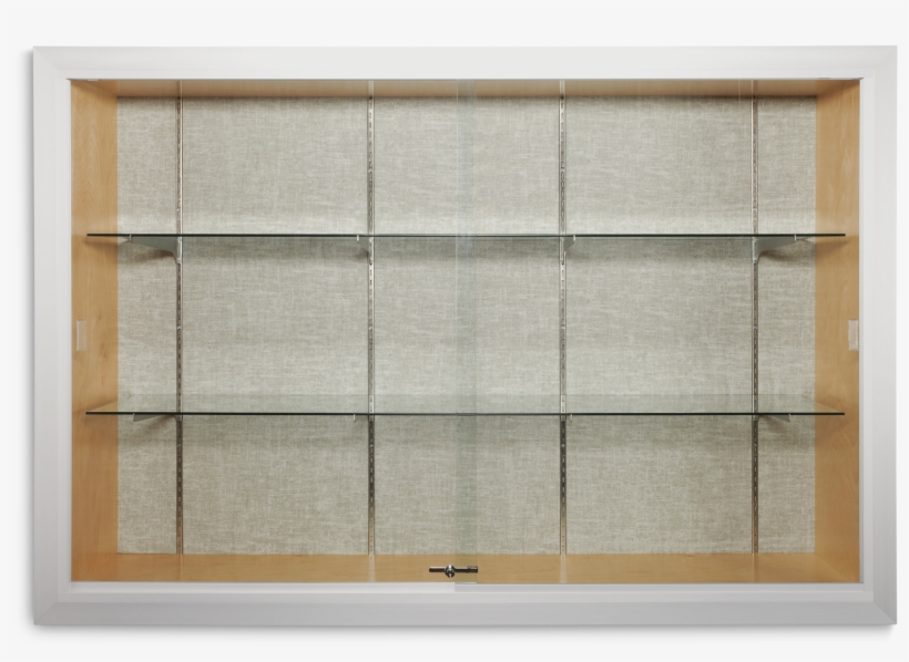 Recessed Display Case With Hinged Glass Doors - Free Transparent PNG ...