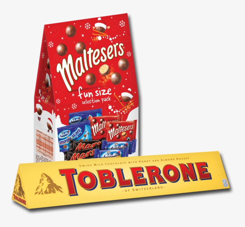 Mars Fun Size Selection Box/ Toblerone Milk Chocolate - Toblerone Milk ...