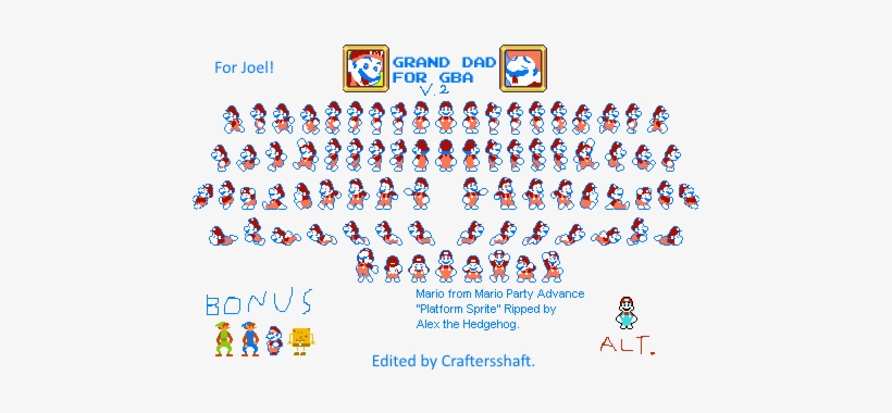 Image - Mario Party Advance Mario Sprite - Free Transparent PNG ...