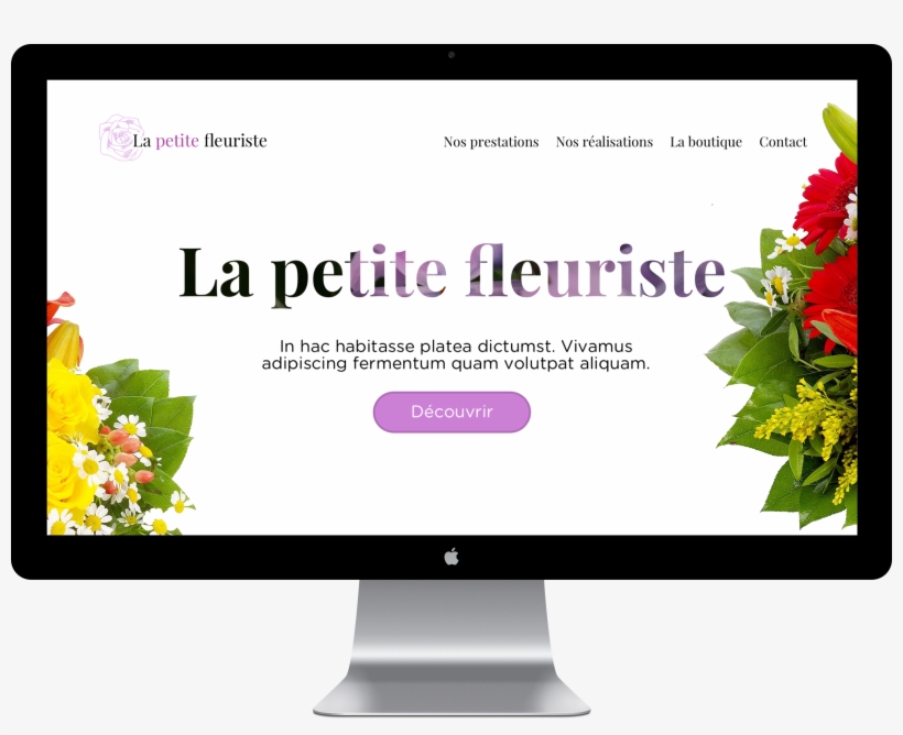 La Petite Fleuriste Mockup Desktop - Blumenstrauß Symphonie Mit Vase ...
