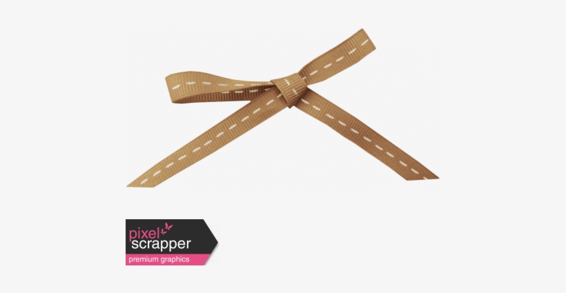 Brown Ribbon Bow - Digital Scrapbooking - Free Transparent PNG Download ...