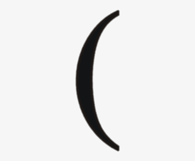 Parentheses - Left - Parentheses Transparent - Free Transparent PNG ...