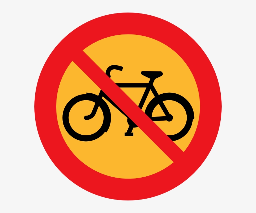 Bicycle Road Sign - Free Transparent PNG Download - PNGkey