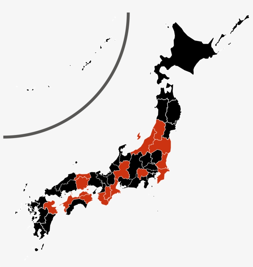 Japan Map - Free Transparent PNG Download - PNGkey