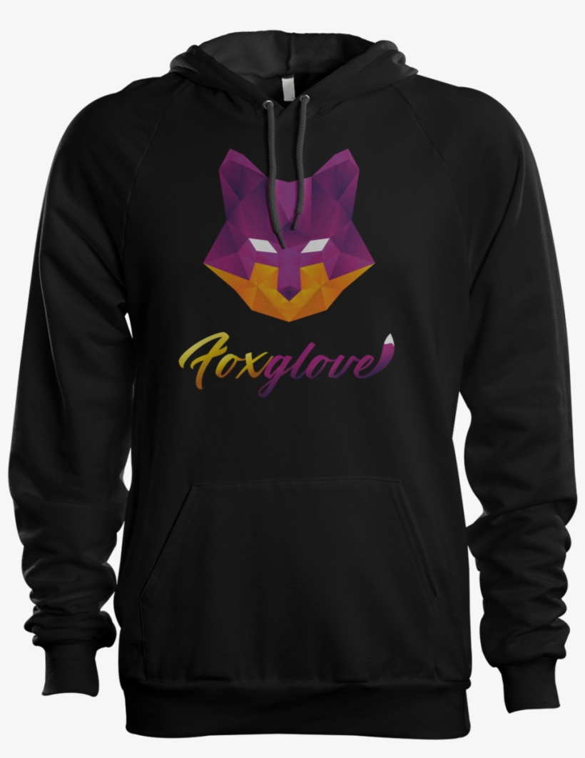 Foxglove Logo Hoodie - Esports Hoodie With Sponsor - Free Transparent ...