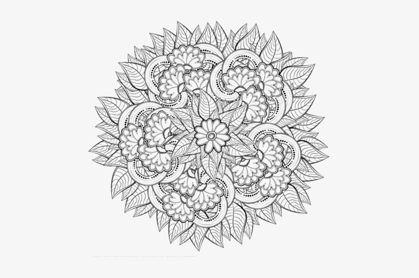 Zentangle Png Image - Detailed Zentangle Coloring Pages - Free ...