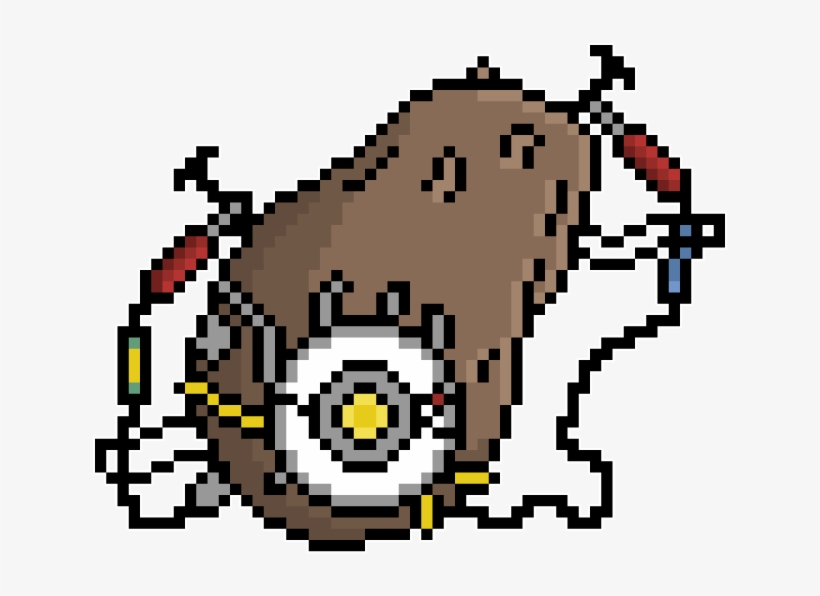 Super Potato - Glados Potato Pixel Art - Free Transparent PNG Download ...