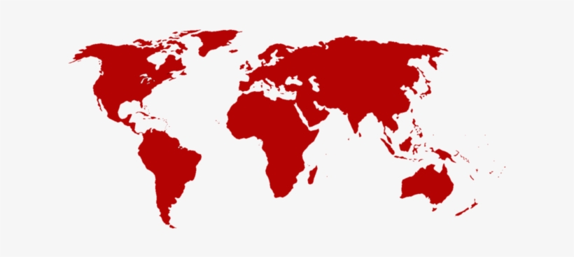 Worldmap Red - World Map - Free Transparent PNG Download - PNGkey