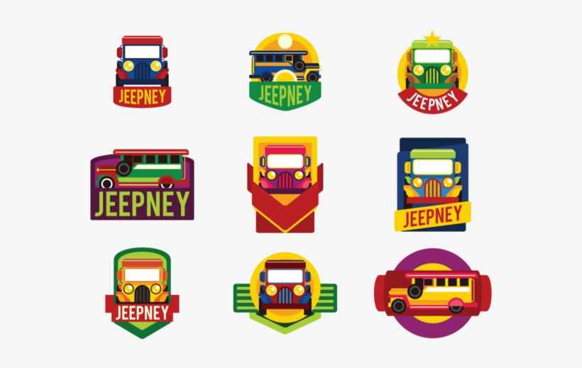 Jeepney Labels Vector - Jeepney Front View Vector - Free Transparent ...