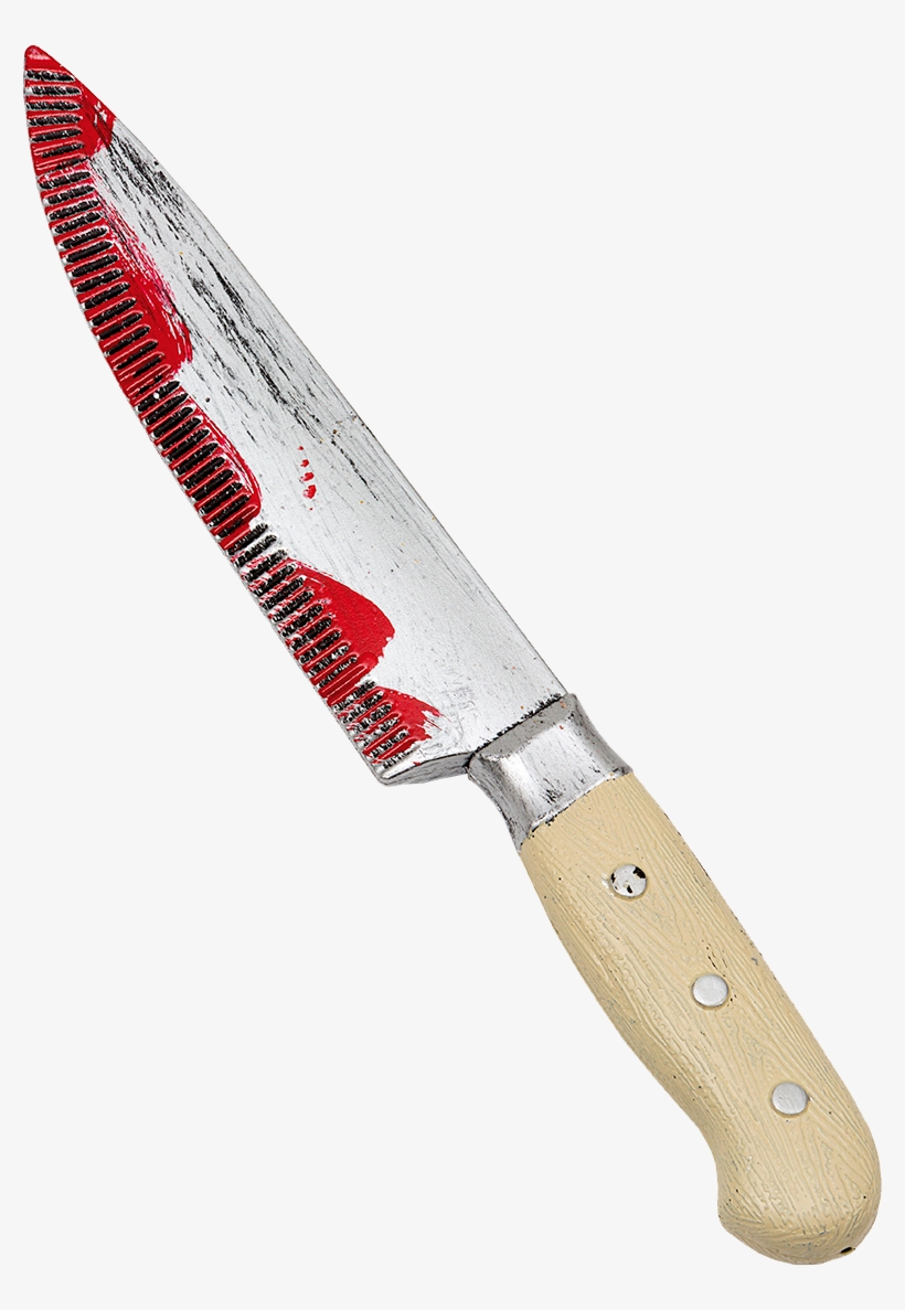 Bloody Kitchen Knife 32 Cm - Kitchen Knife - Free Transparent PNG ...