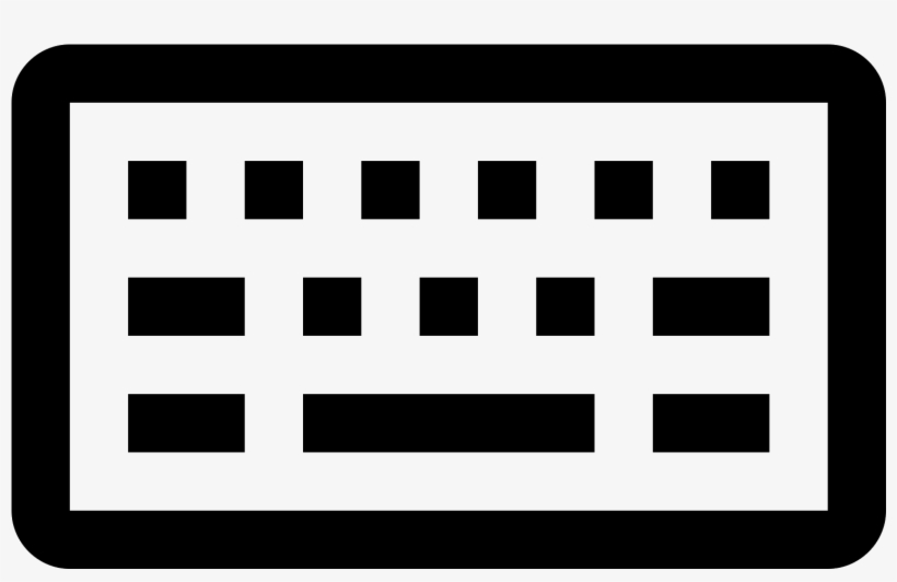The Icon Is A Keyboard With A Simplified Key Layout, - Keyboard Icon ...