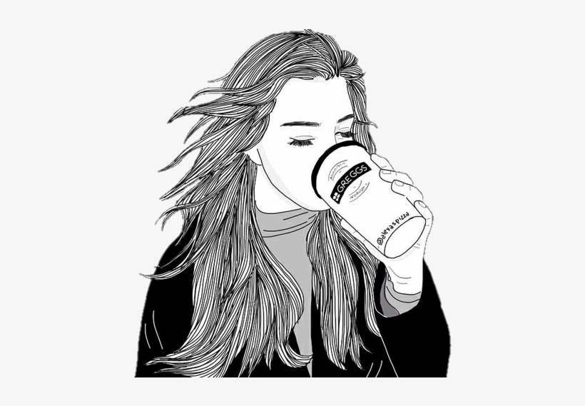 Chicas Girls Tumblr Tumblrgirls Love Starbucks - Schwarz Weiß Bilder ...