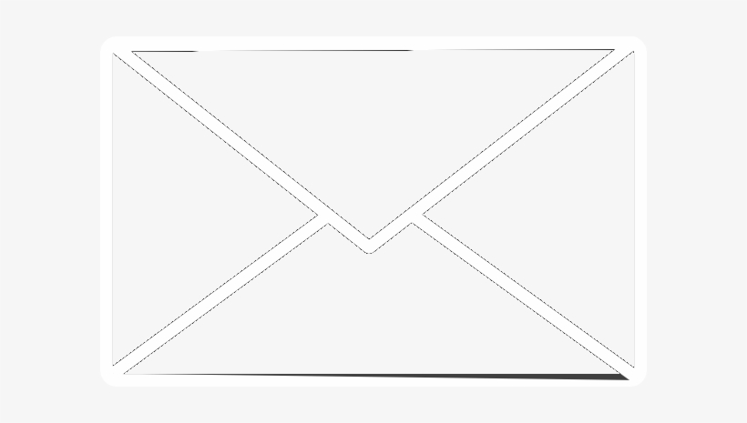 Mail Icon White - Line Art - Free Transparent PNG Download - PNGkey