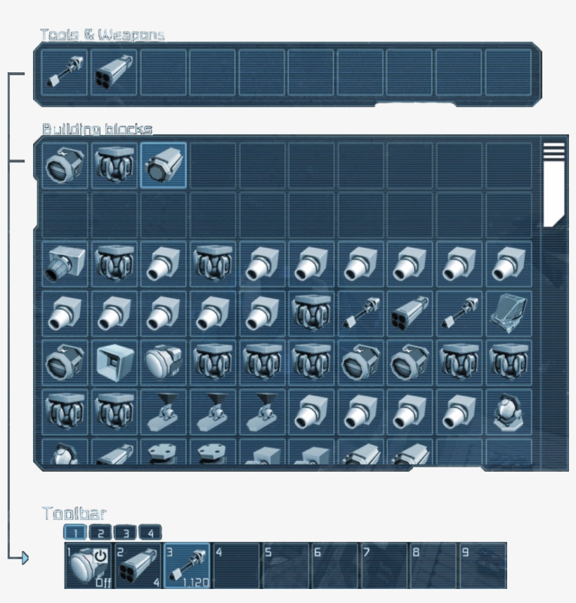 Tool Bar Config Menu - Space Engineers Block Menu - Free Transparent ...