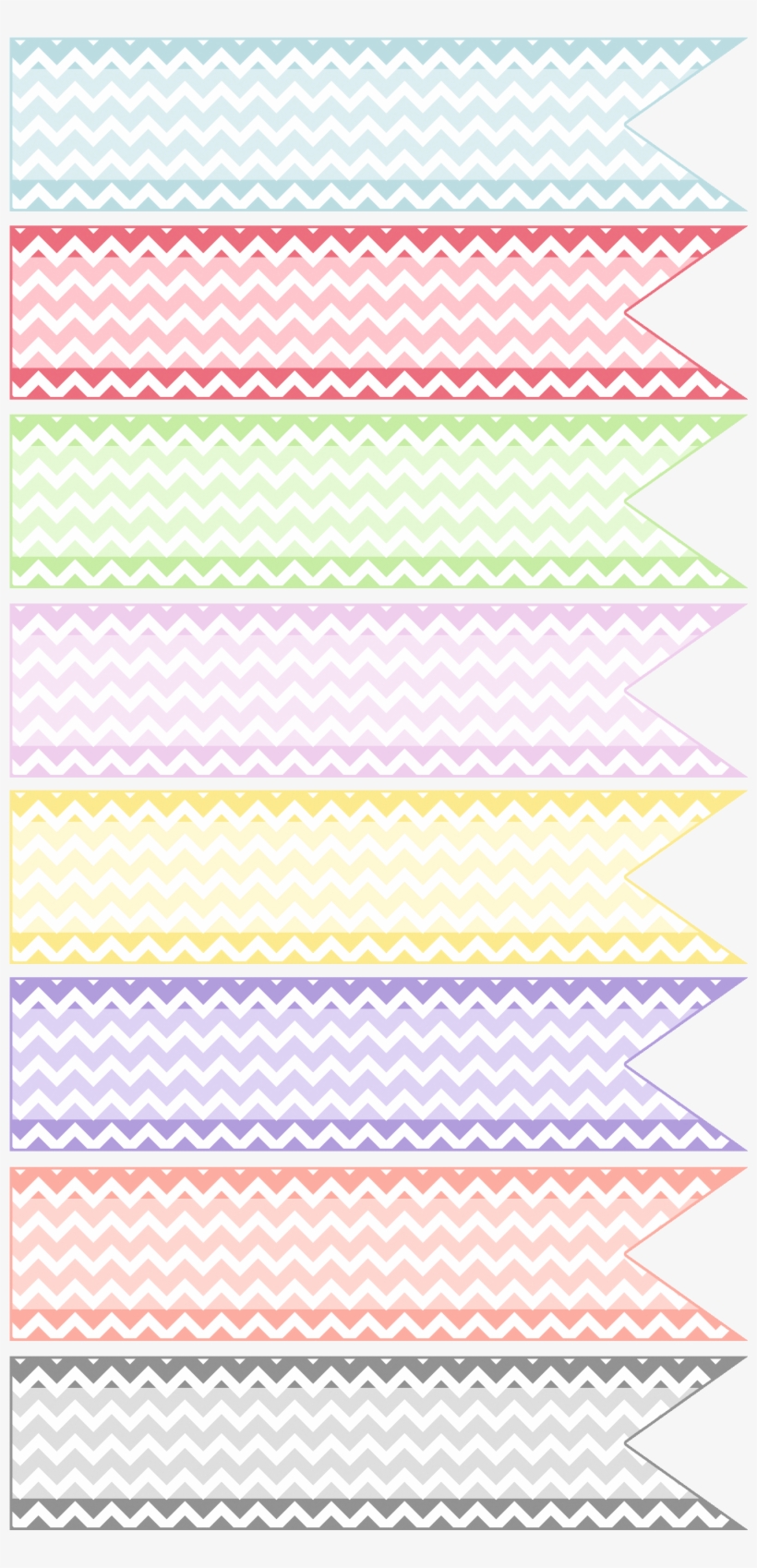 Free Chevron Stripe Ribbon Digital Collection - Free Digital Ribbon Png ...