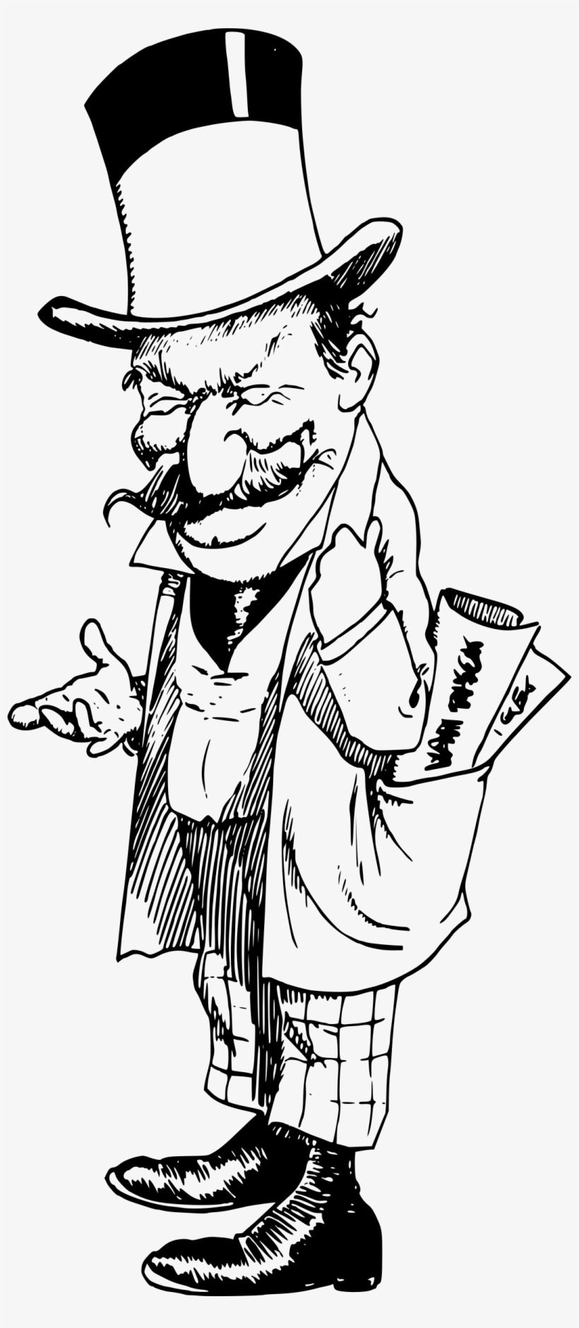 This Free Icons Png Design Of Top Hat Man Standing - Free Transparent ...