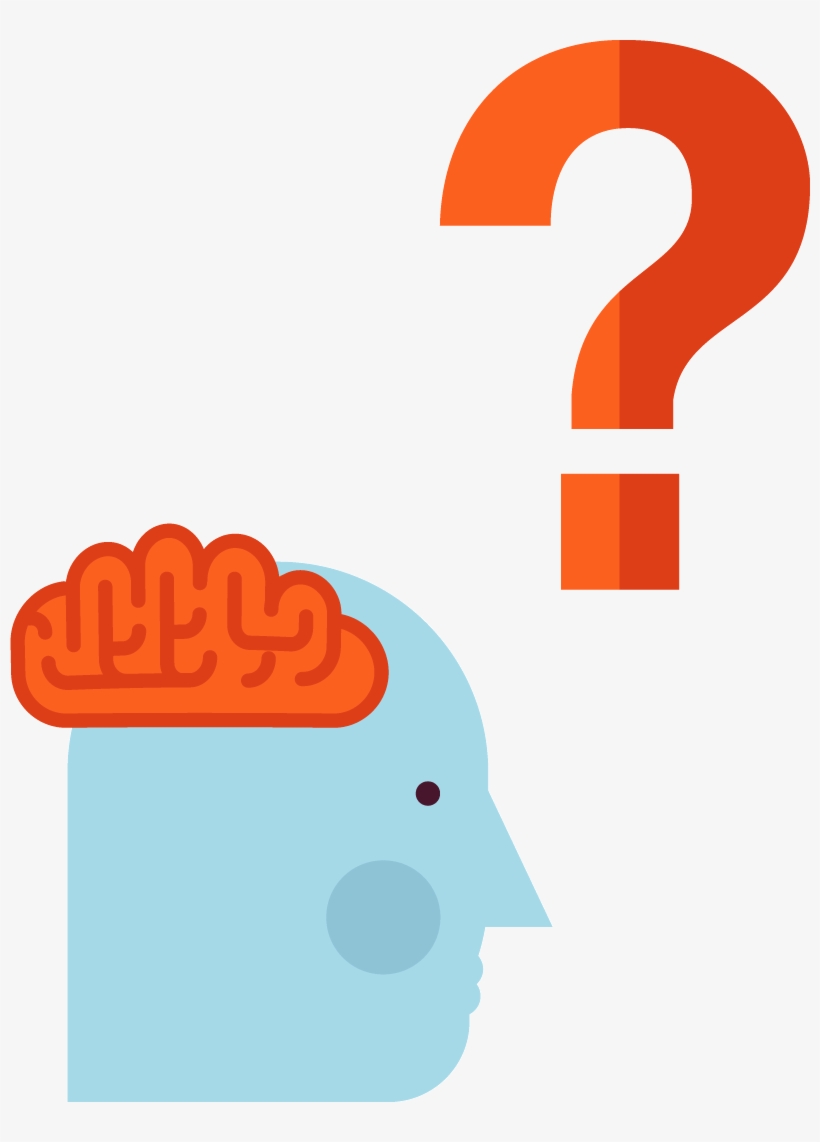 Brain Dude Question Mark - Brain Question Mark Png - Free Transparent ...