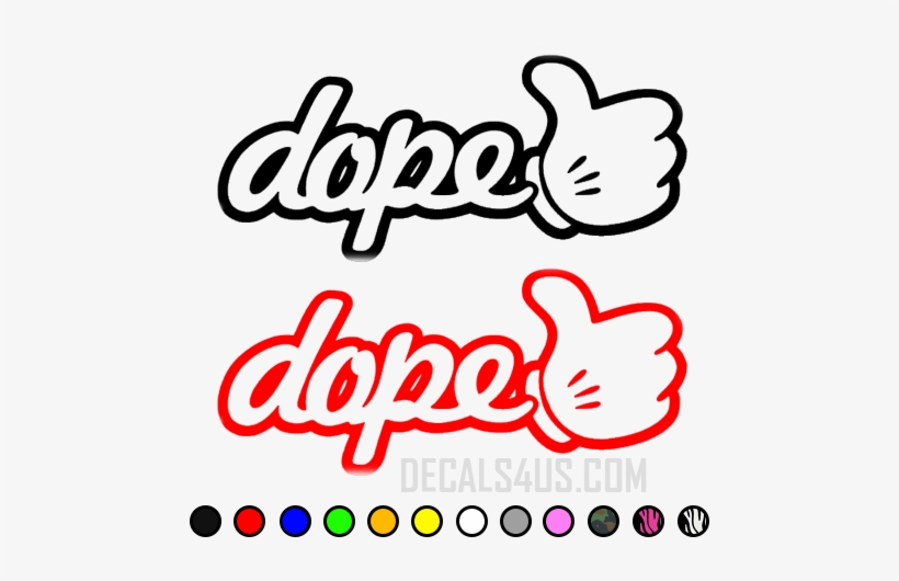 Dope Mickey Hands - Decal - Free Transparent PNG Download - PNGkey