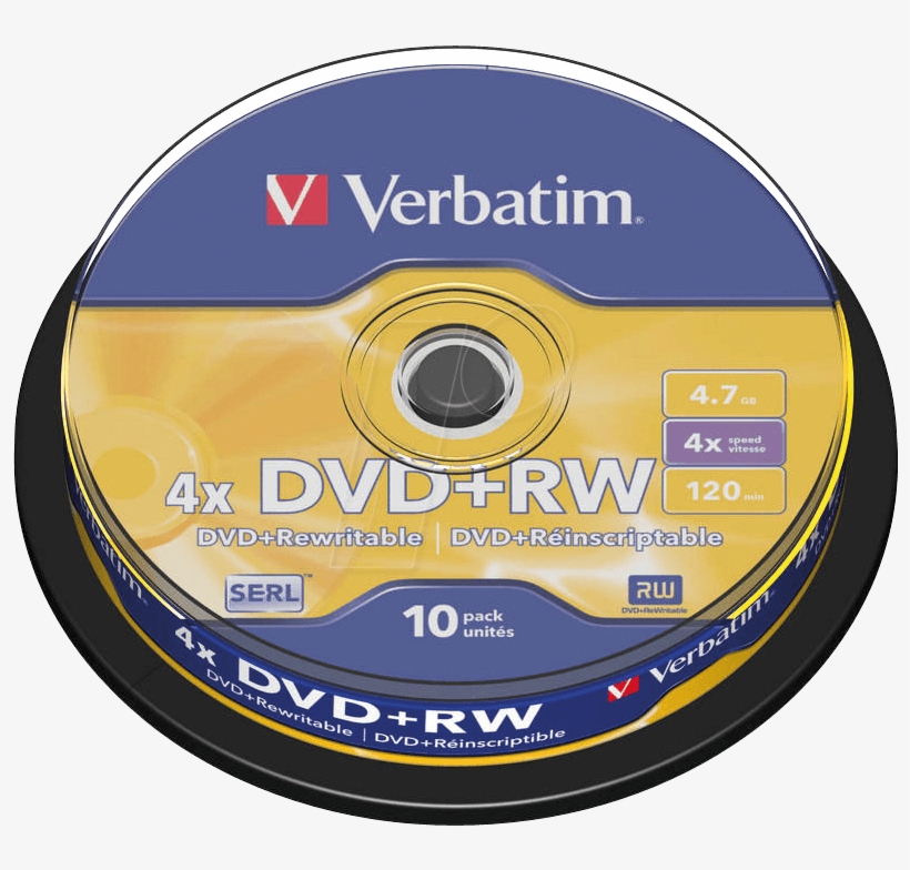 Verbatim Dvd Rw - Free Transparent PNG Download - PNGkey