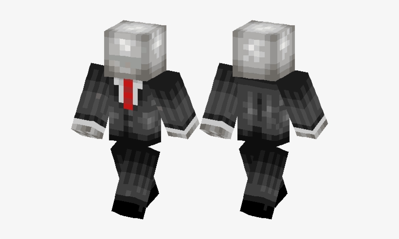 Slenderman - Skin Minecraft Steve Pro - Free Transparent PNG Download ...