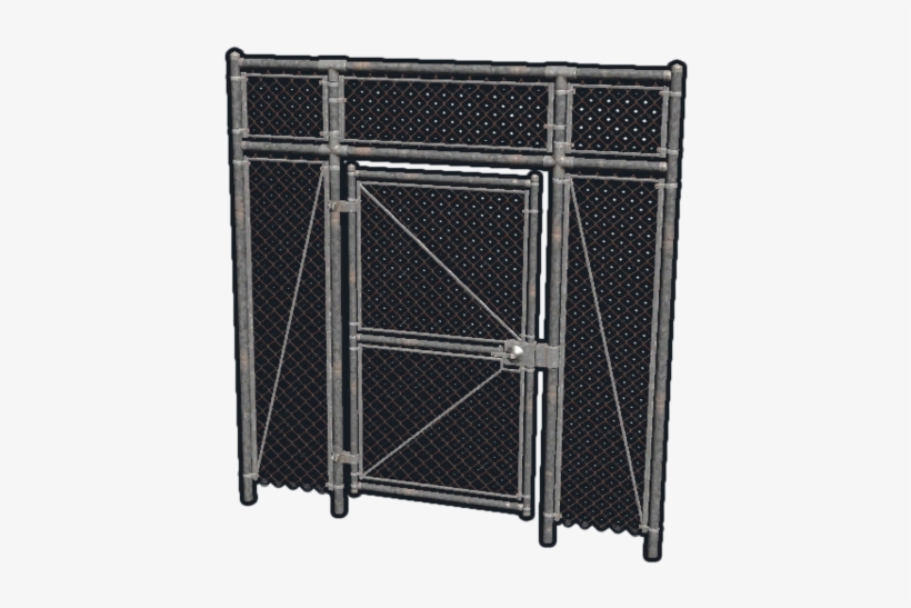 Chainlink Fence Gate Icon - Rust Chainlink Fence Gate - Free ...