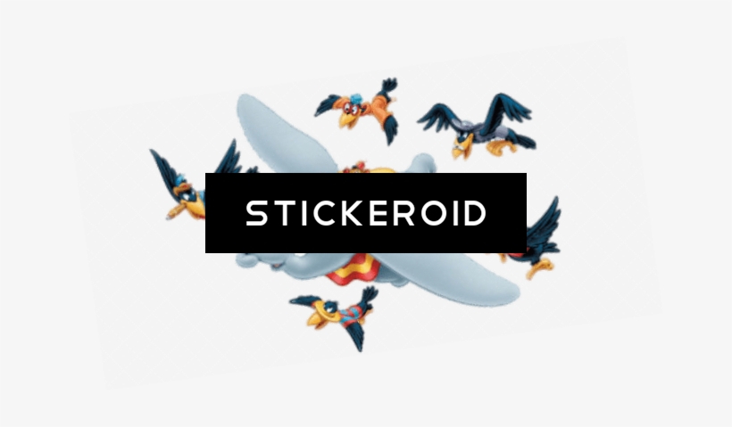 Dumbo Flying With Birds - Dumbo Flying - Free Transparent PNG Download ...
