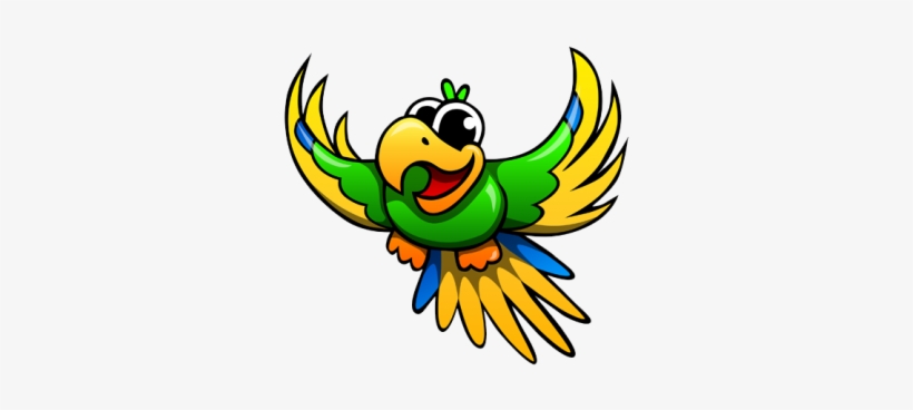 Cute Parrot - Parrot Cartoon No Background - Free Transparent PNG ...
