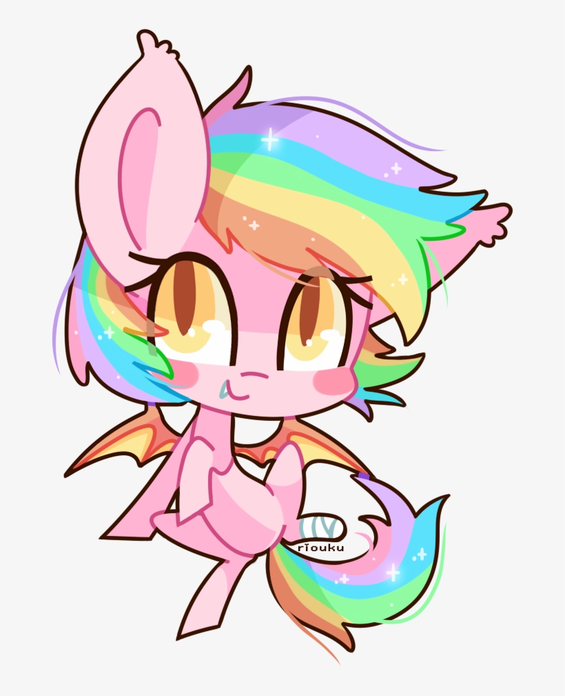 Riouku, Bat Pony, Chibi, Cute, Cute Little Fangs, Fangs, - Cute Chibi ...