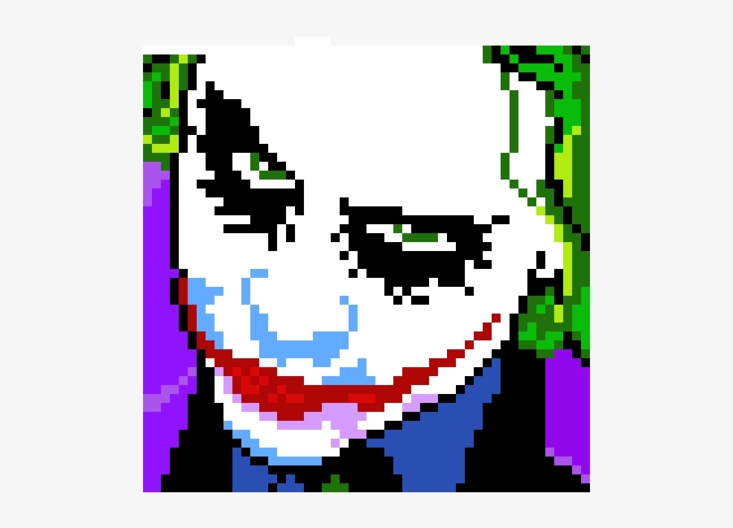 The Joker - Pixel Art Joker - Free Transparent PNG Download - PNGkey