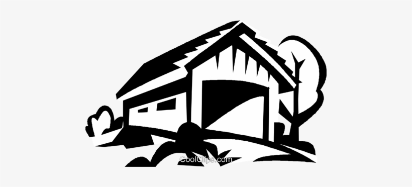 Covered Bridge Royalty Free Vector Clip Art Illustration - Free ...