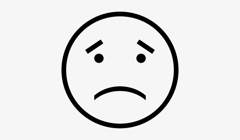 Sad Face Stroke Vector - Close Button Png Icon - Free Transparent PNG ...