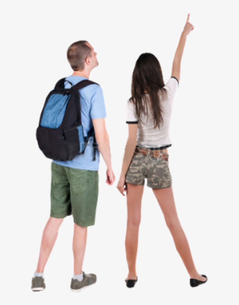 Ftestickers People Couple Standing Lookingup - People Looking Up Png ...