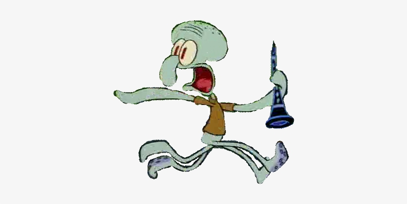Squidward Run By Stu - Art - Free Transparent PNG Download - PNGkey