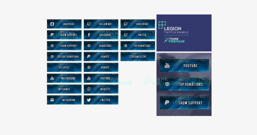 Twitch Overlay Panels - Twitch Top Donator Panel - Free Transparent PNG ...