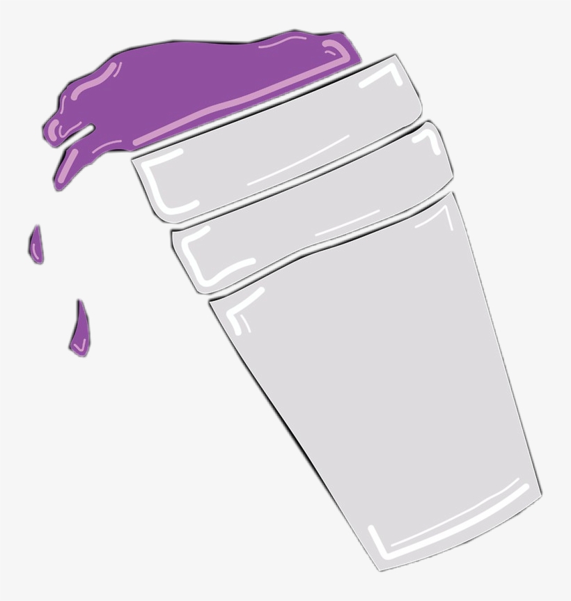 Lean Cup Purple Purplecup Codein Freetoedit - Double Cup Transparent ...