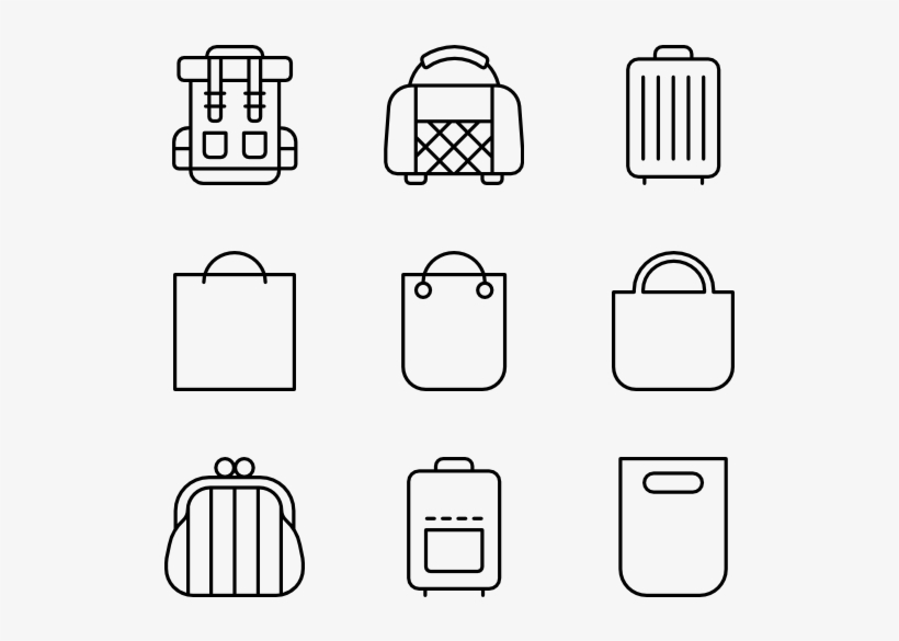 Bags - Icon - Free Transparent PNG Download - PNGkey