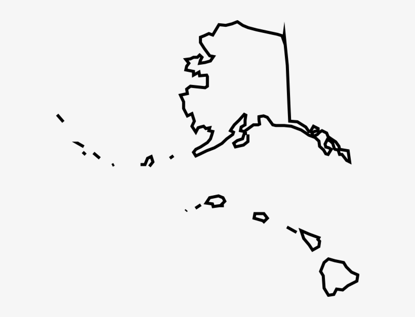 Clip Library Alaska Vector - Blank Map Of Alaska And Hawaii - Free ...