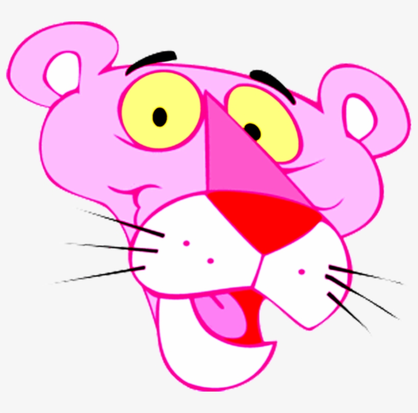 Tim Topping T - Pink Panther Face Cartoon - Free Transparent PNG ...
