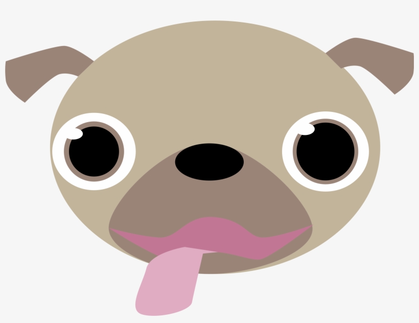 Pug Head Png - Pug Clip Art - Free Transparent PNG Download - PNGkey