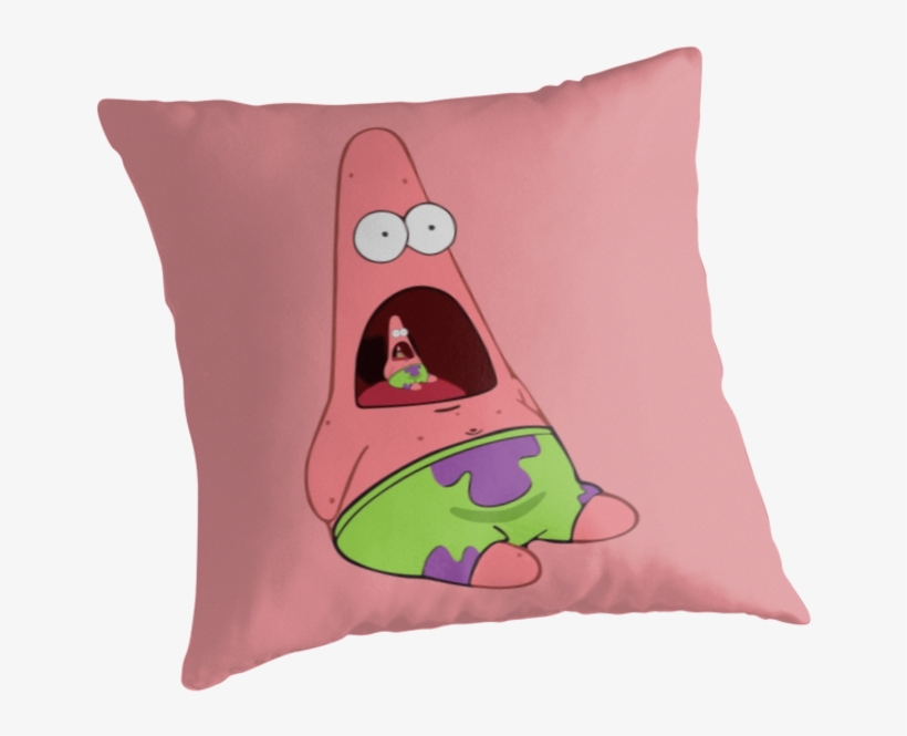 Surprised Patrick Png " - Throw Pillow - Free Transparent PNG Download ...