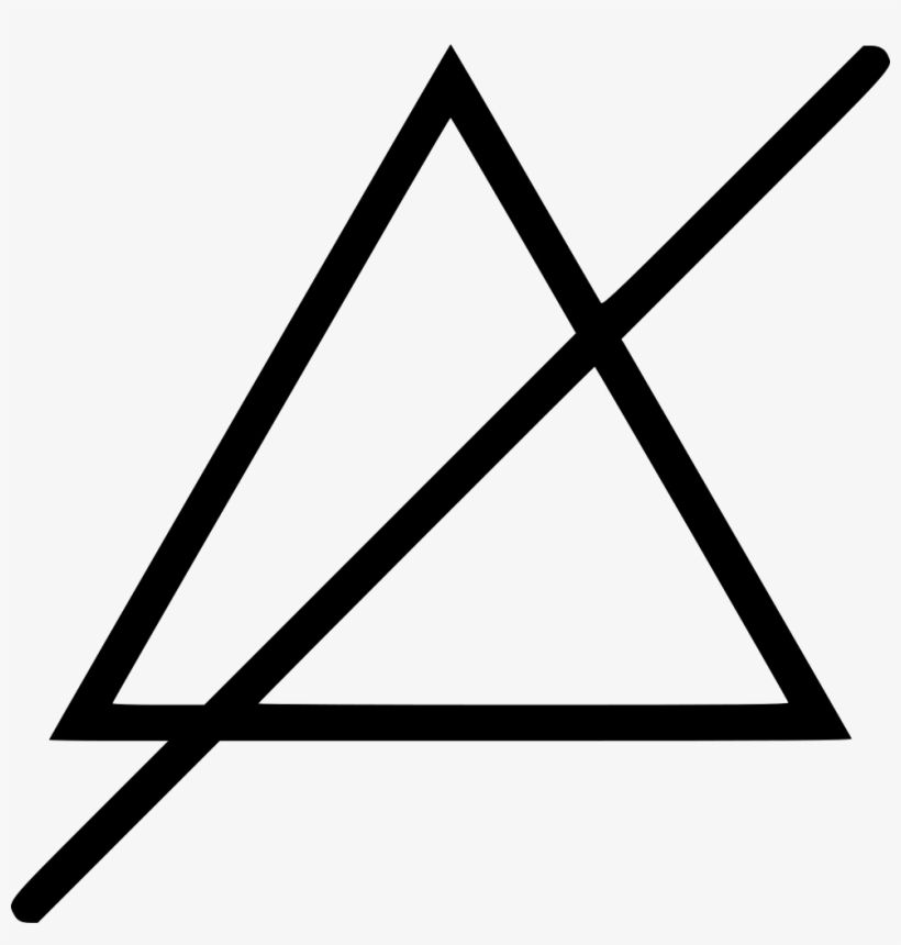 Png File Svg - Triangle With Cross Through - Free Transparent PNG ...