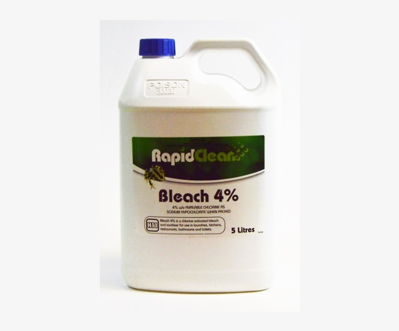 Rapid Clean 4% Bleach And Disinfectant - Job - Free Transparent PNG ...